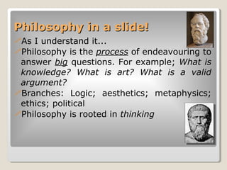 Philosophy for children (p4c) | PPT