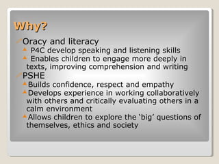 Philosophy for children (p4c) | PPT