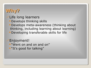 Philosophy for children (p4c) | PPT
