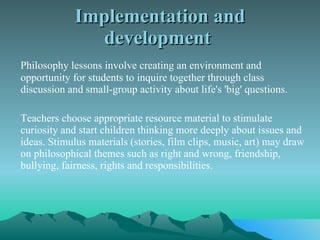 Philosophy In The Classroom | PPT