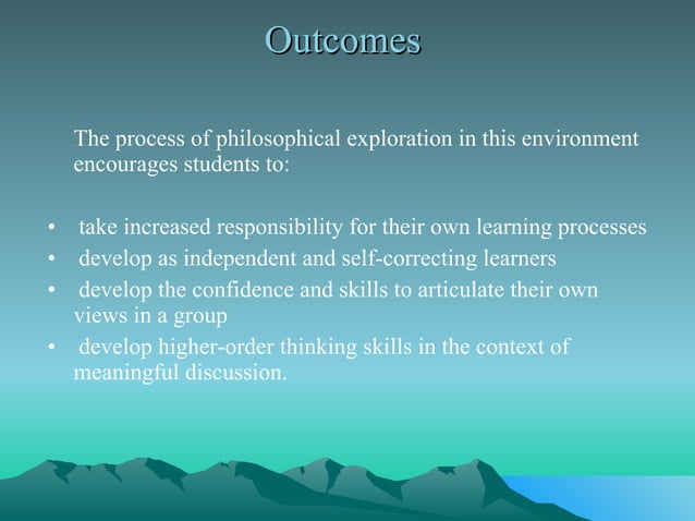 Philosophy In The Classroom | PPT