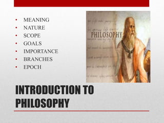 Introduction to Philosophy: Lecture 1 | PPTX
