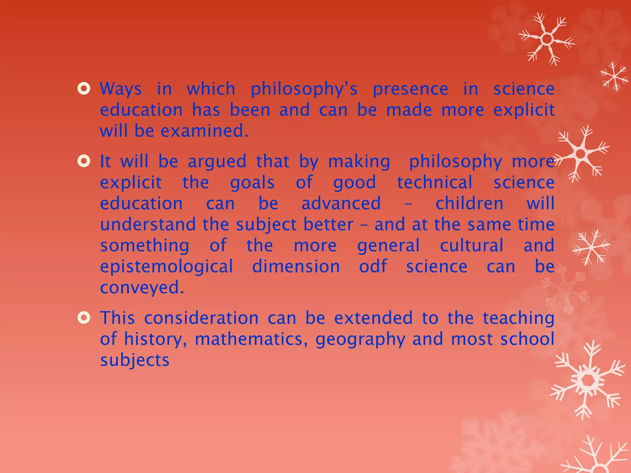 Philosophy math and science curriculum | PPTX