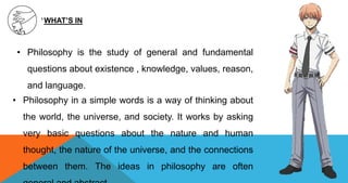 Philosophy module 1 - The Meaning and Method of Doing Philosophy | PPTX