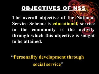 Philosophy of NSS | PPT