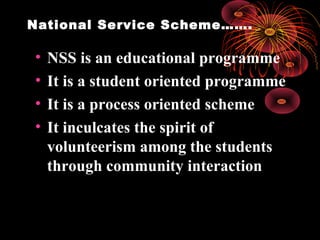 Philosophy of NSS | PPT