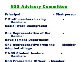 Philosophy of NSS | PPT