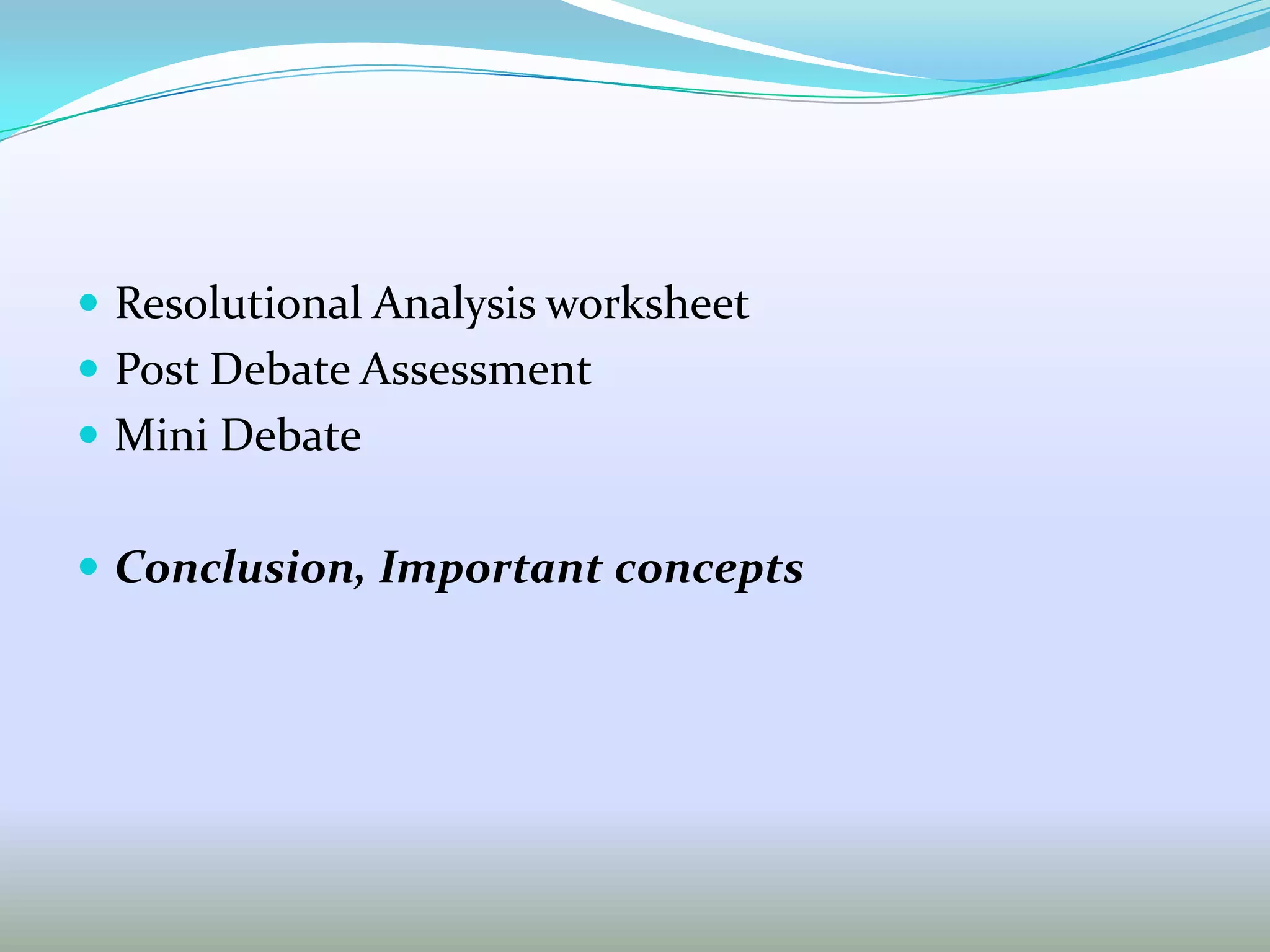 Philosophy of debating & argumentation | PPTX