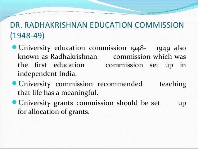 Radhakrishnan Commission