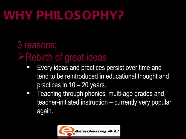 Philosophy of early childhood education 1 | PPT