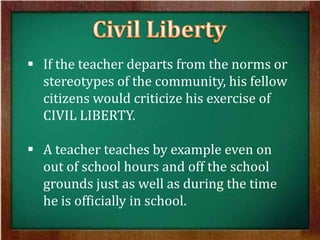 Academic Freedom and Civil liberty in Education | PPTX