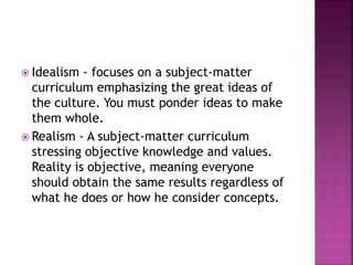 Philosophy of education | PPTX