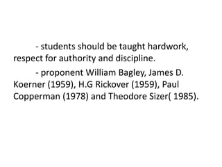 Philosophy of education | PPT
