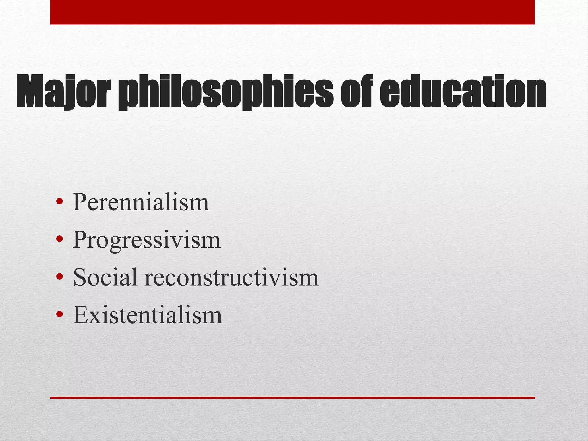 Philosophy of education | PPTX