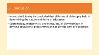 Philosophy of Education-An Introduction.pptx | Hinduism | Religion ...