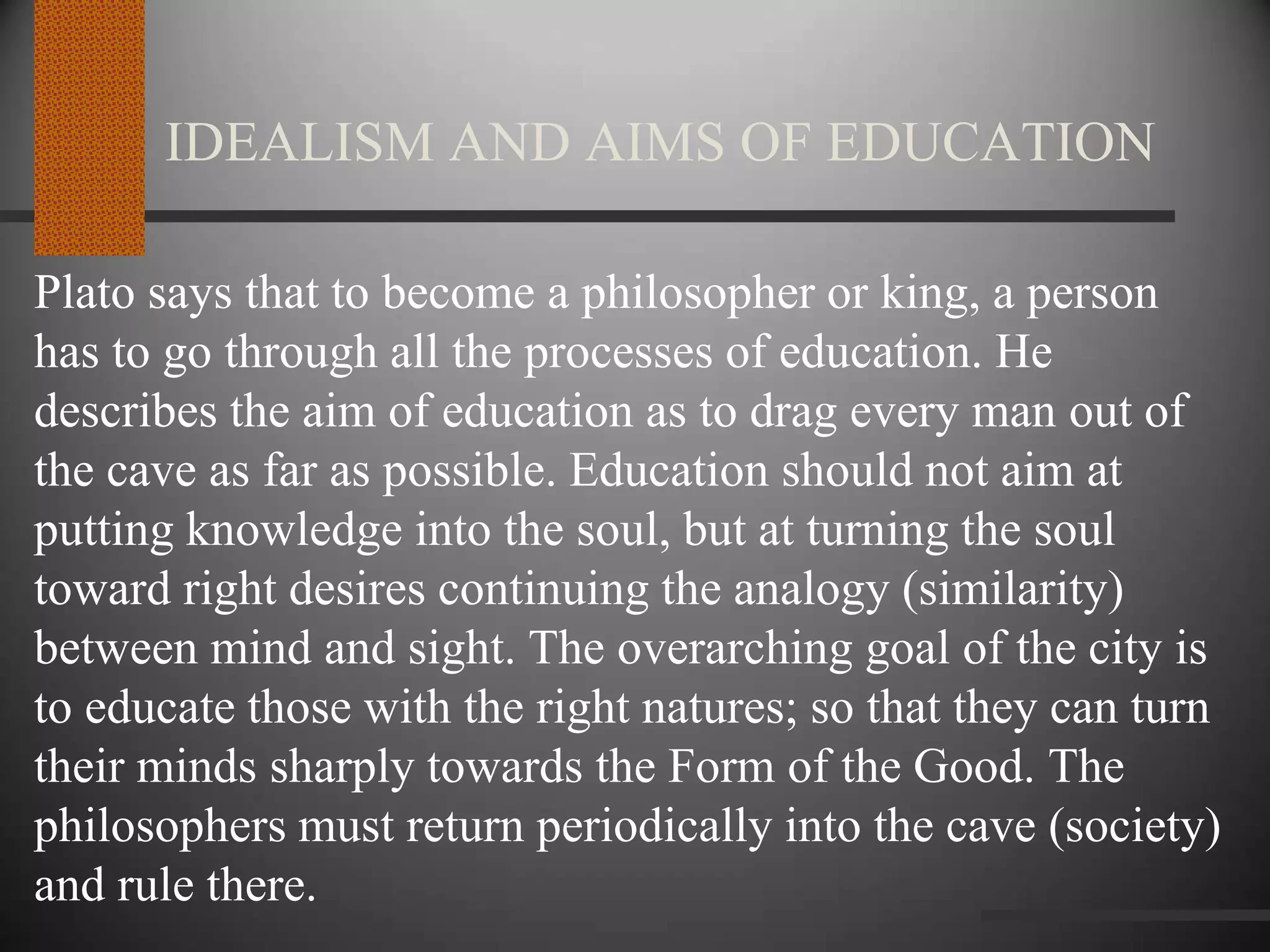 Philosophy of education b.ed level | PPT
