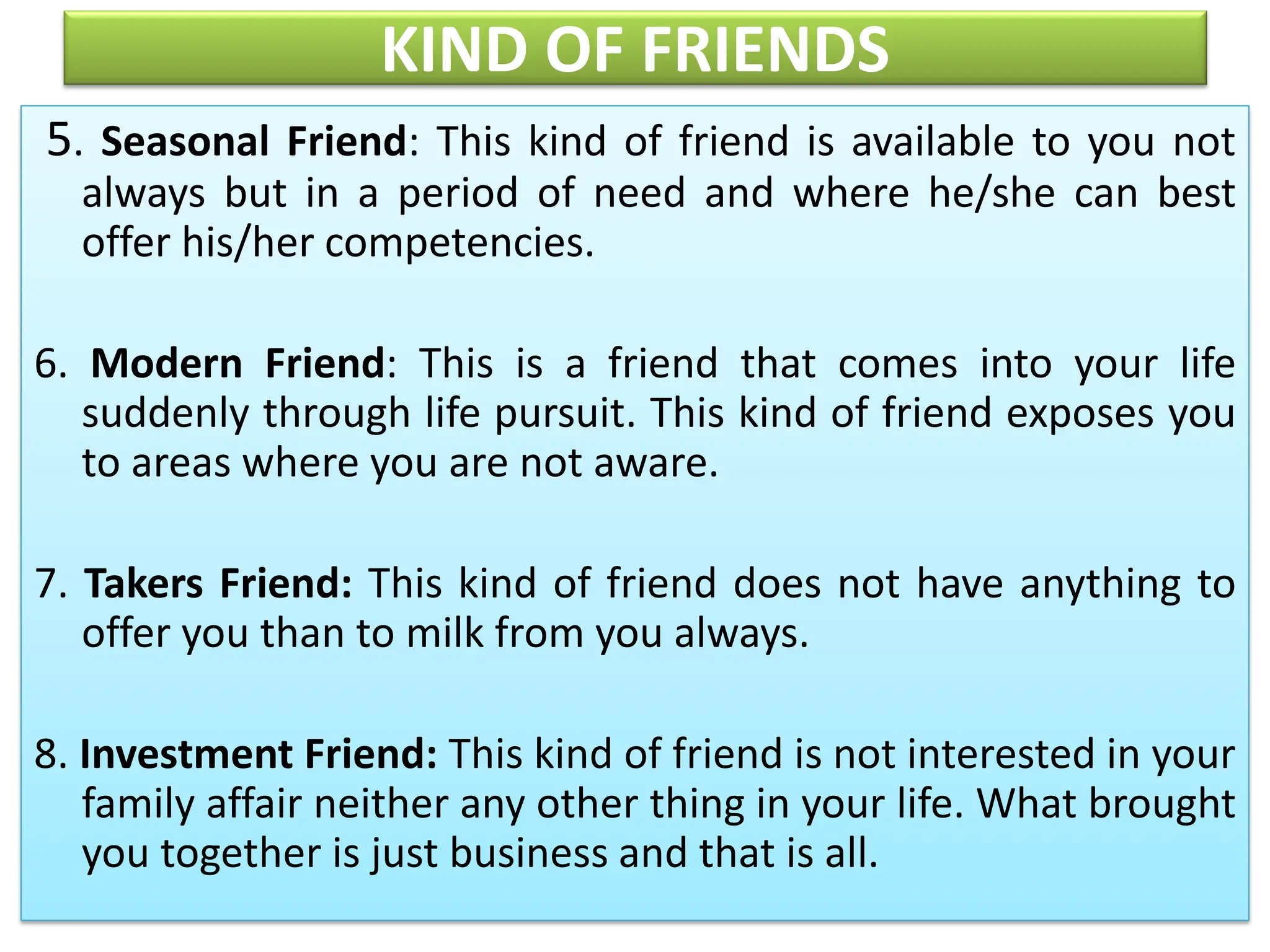 PHILOSOPHY OF FRIENDSHIP for human growth | PPT