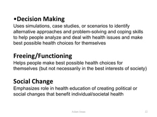 Philosophy of Health Education | PDF