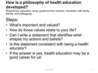 Philosophy of Health Education | PDF