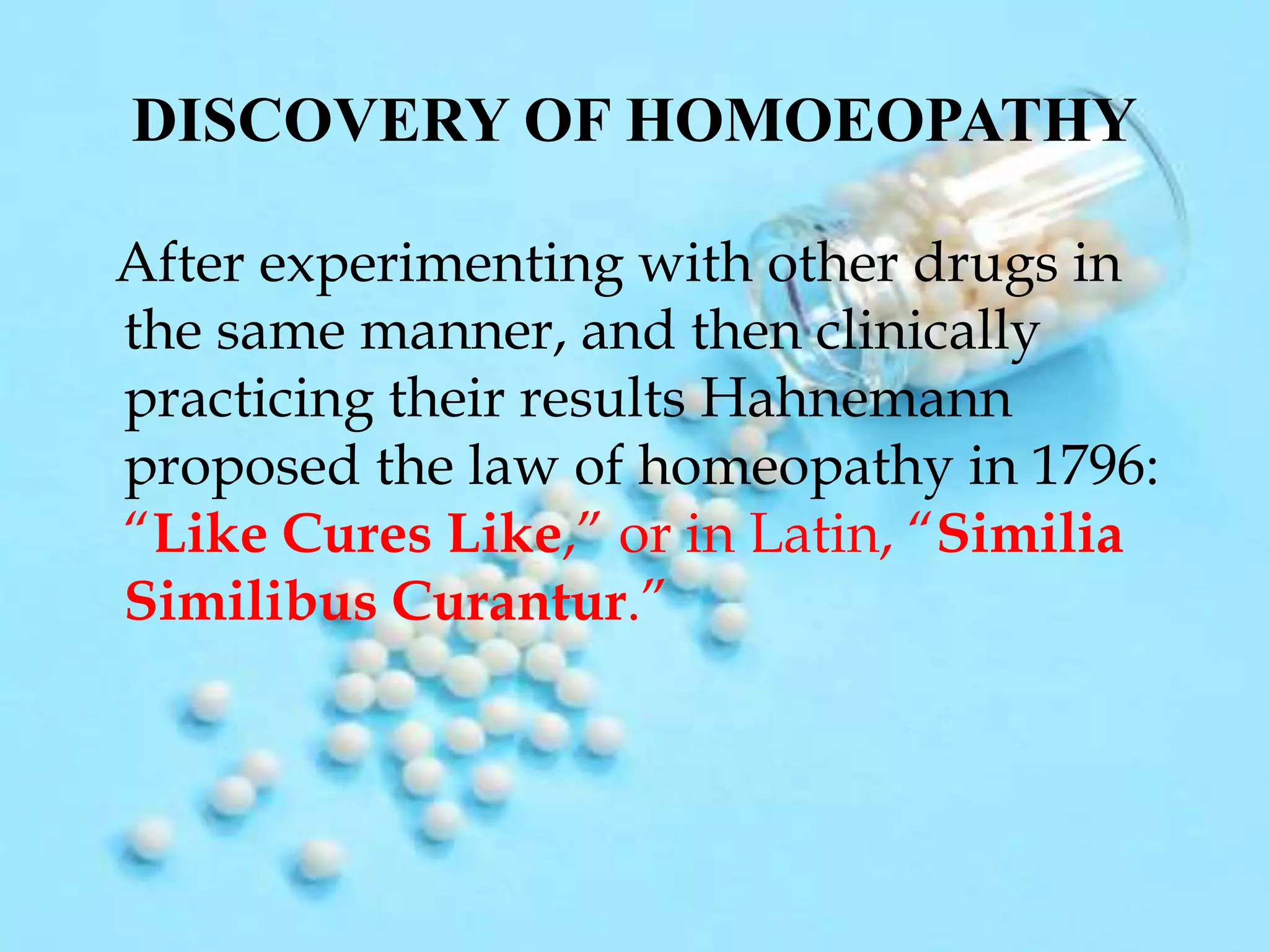 Philosophy of homoeopathy | PPTX