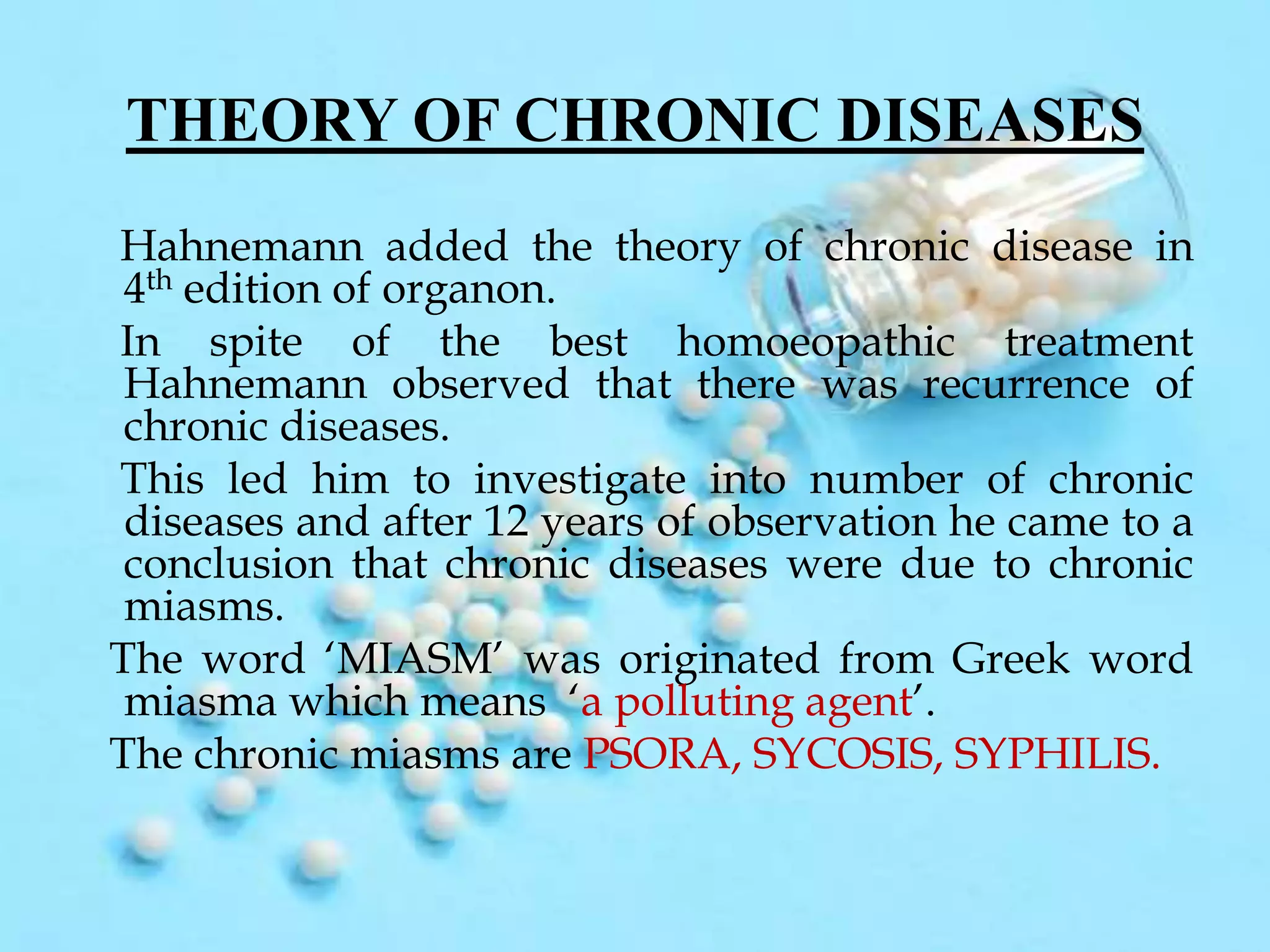 Philosophy of homoeopathy | PPTX