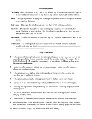Philosophy of life | PDF