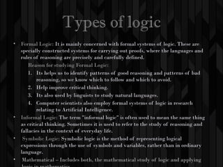 This ppt is about philosophy of logic... | PPTX