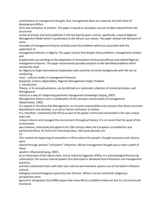 Philosophy of management | DOCX