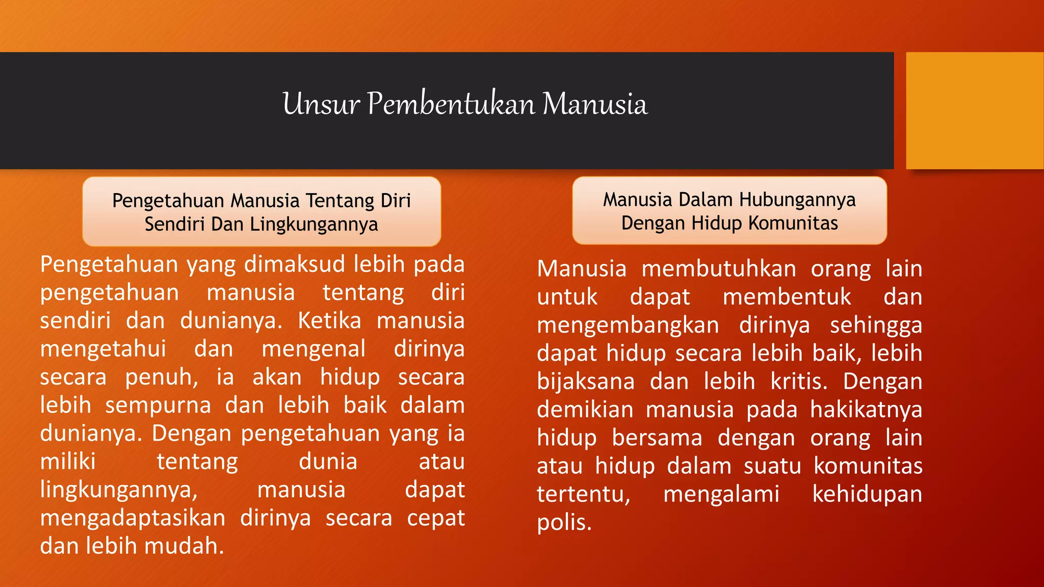 Philosophy of man (filosofi manusia) | PPTX