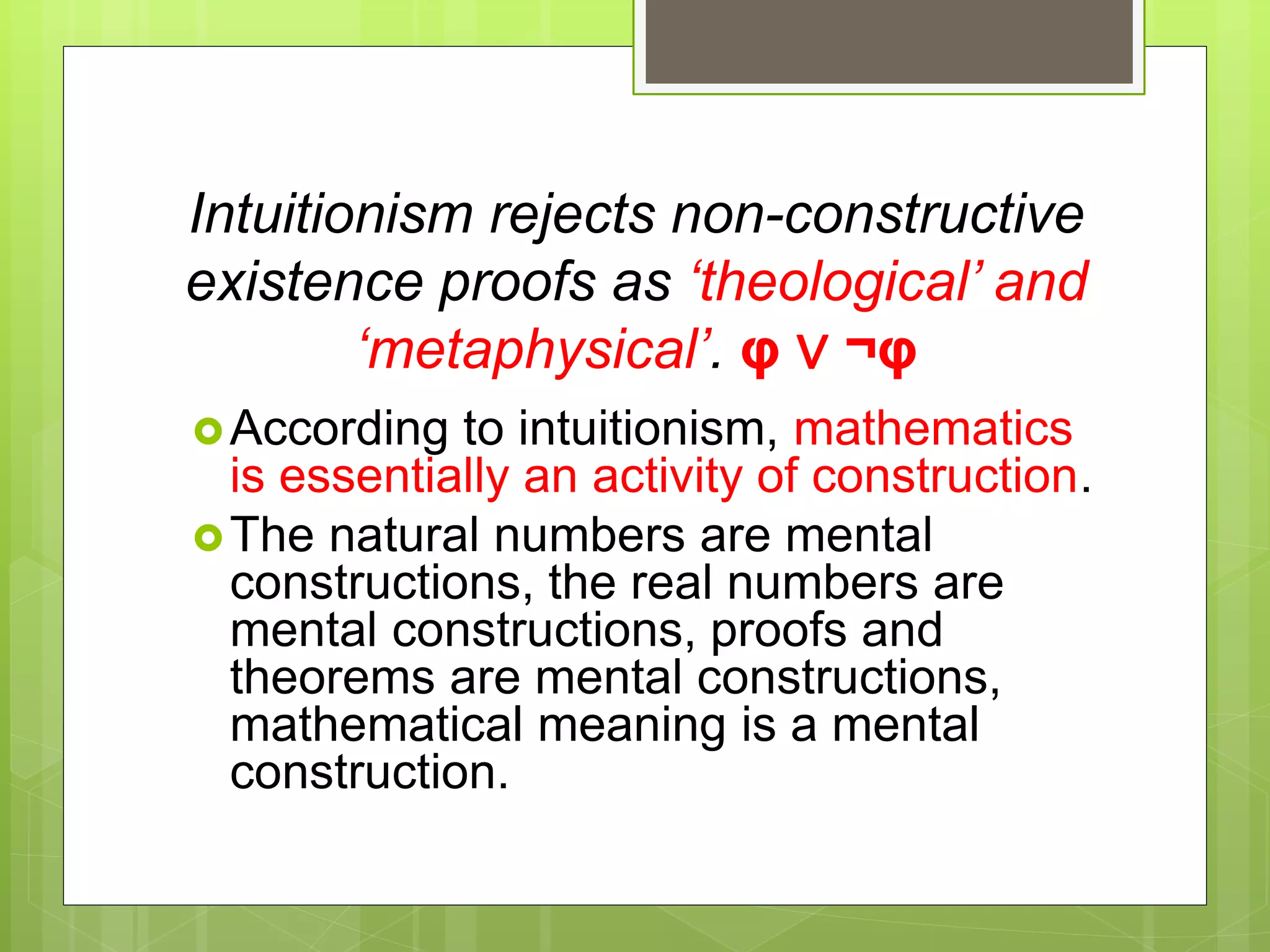 Philosophy of Mathematics | PPTX