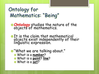 Philosophy of Mathematics | PPTX