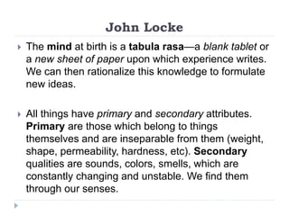 Philosophy of modern time | PPT