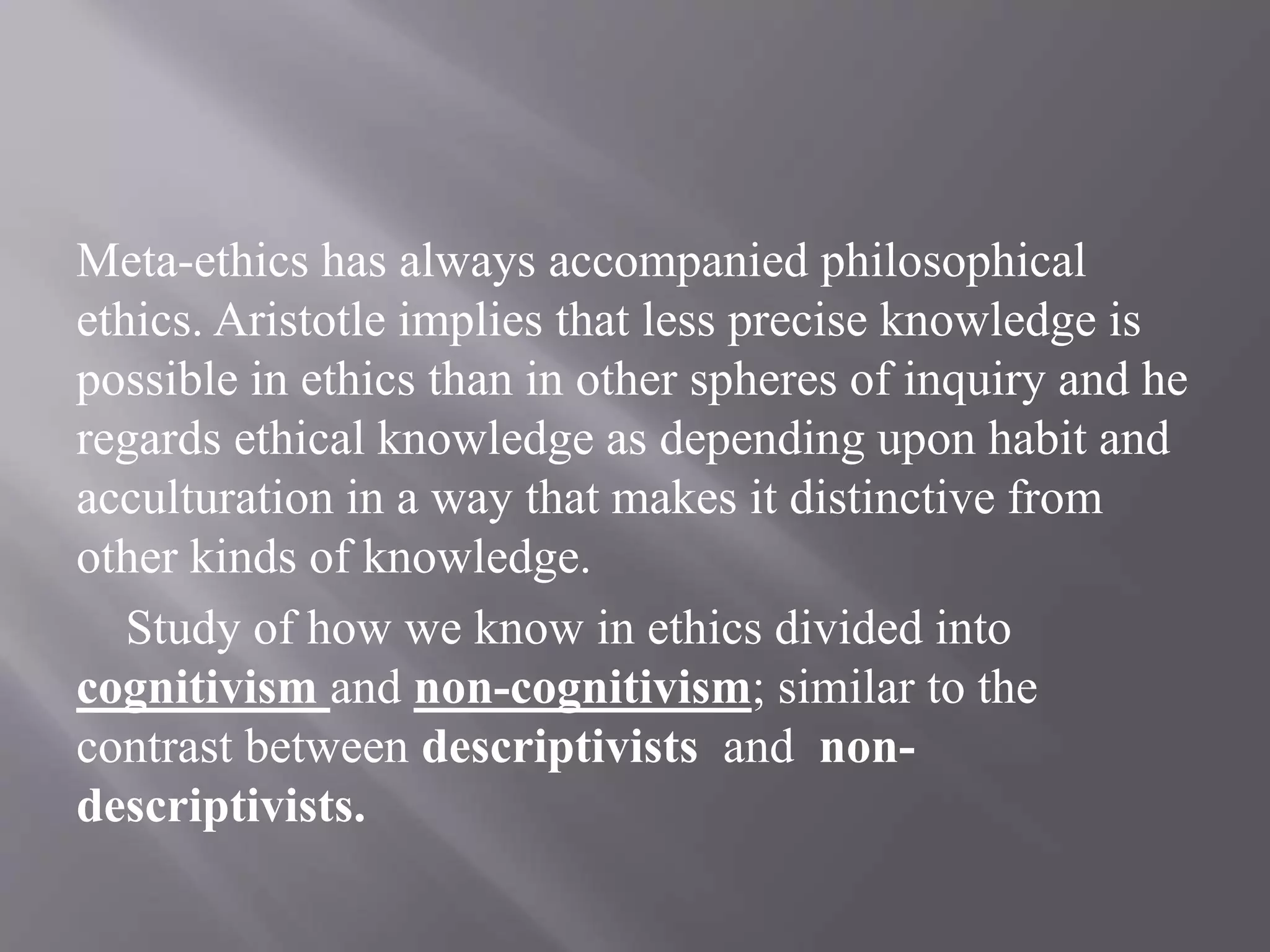 Philosophy of morality and ethics | PPTX