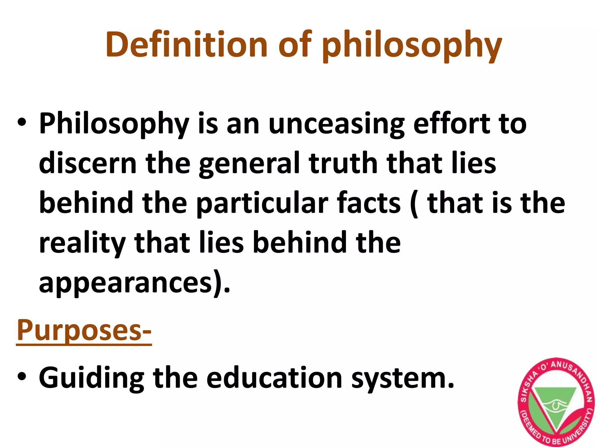 Philosophy of nursing education | PPTX