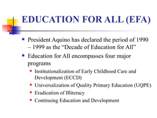 Philosophy of philiippine education | PPT