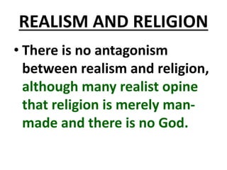 PHILOSOPHY OF REALISM & EDUCATION | PPTX