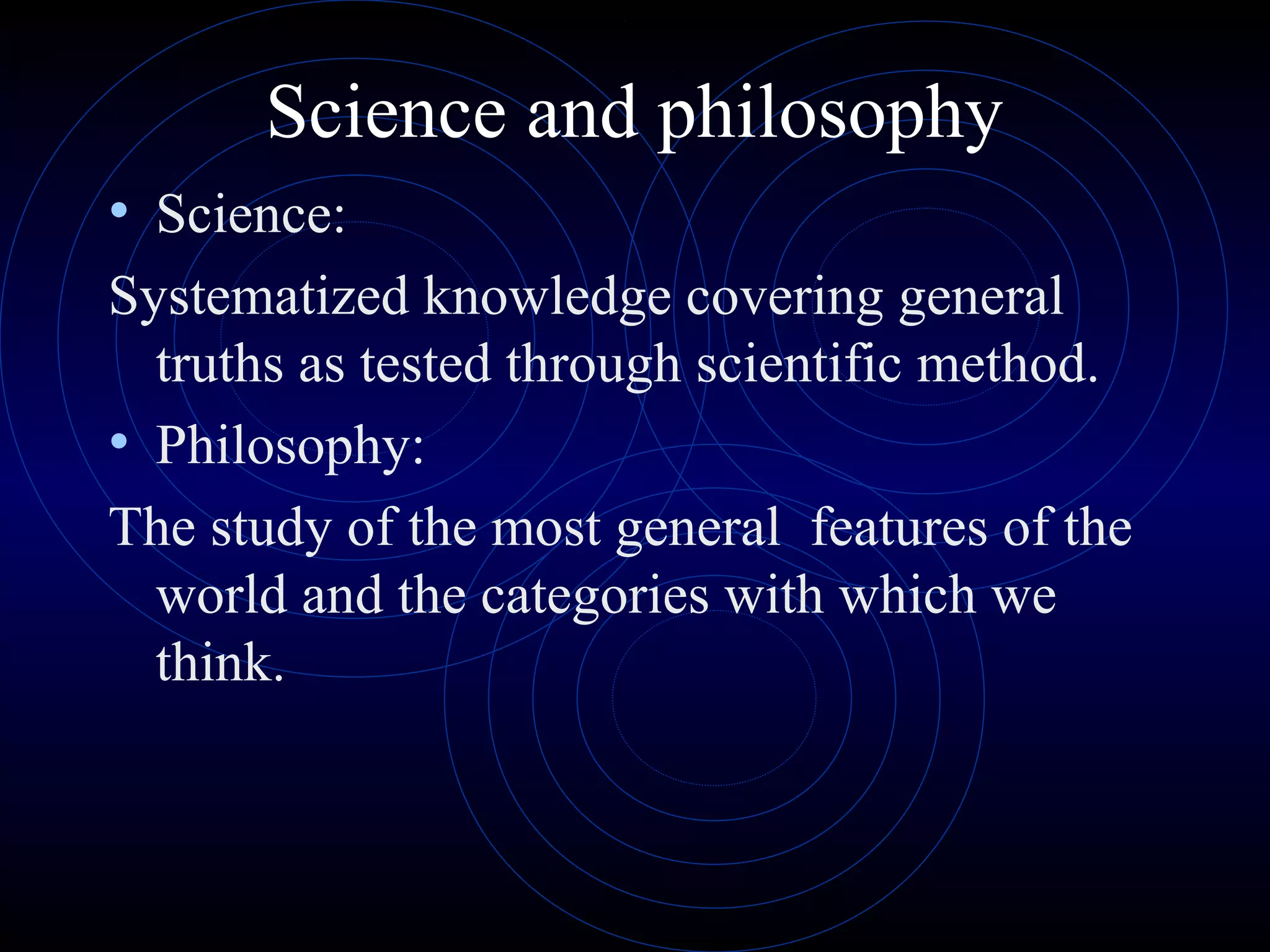 Philosophy of science | PPT