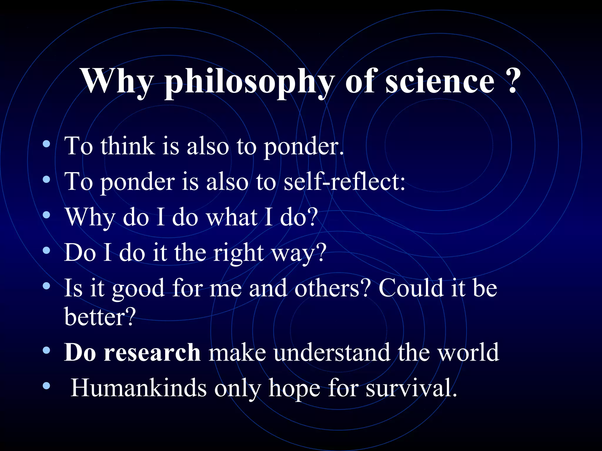 Philosophy of science | PPT
