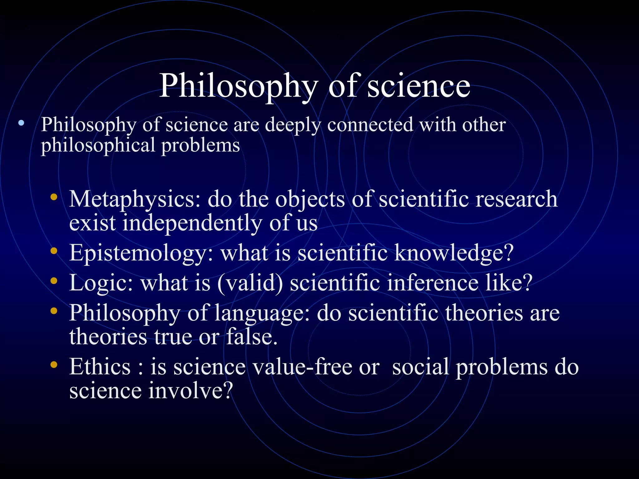 Philosophy of science | PPT