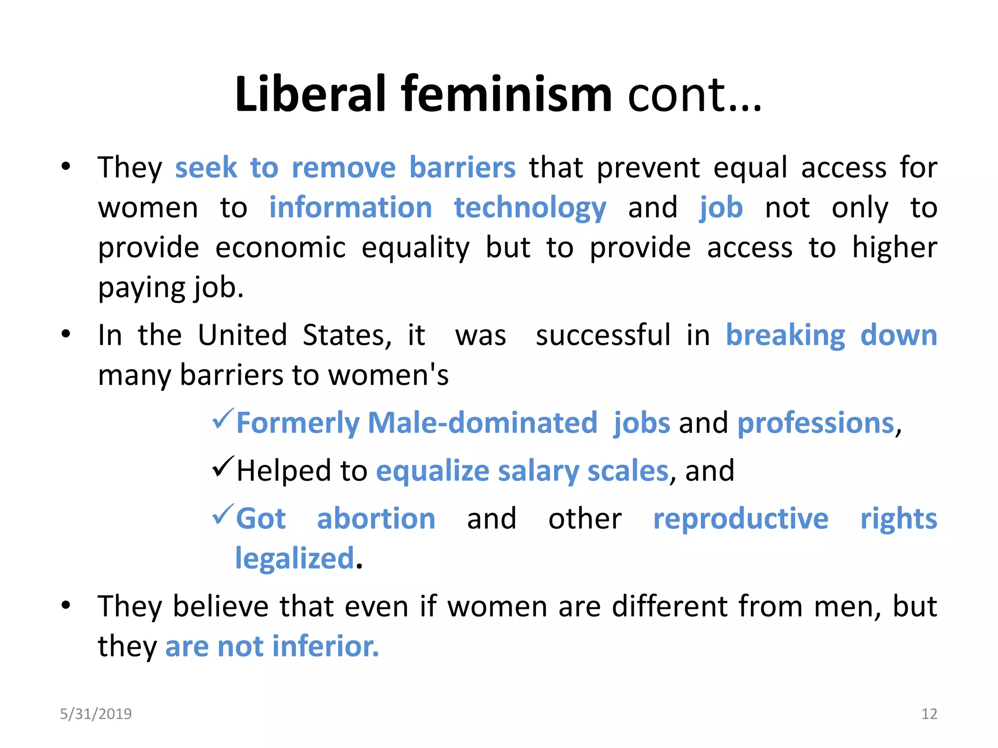 Feminism Philosophy, By Rahel Yaekob | PPTX