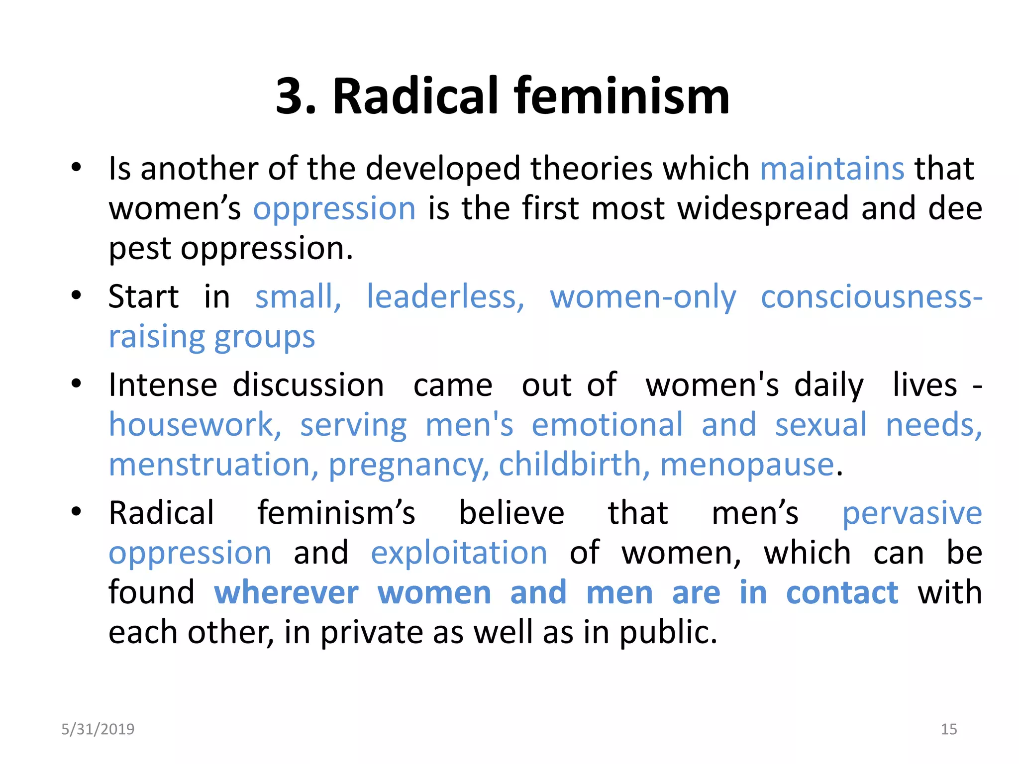 Feminism Philosophy, By Rahel Yaekob | PPTX