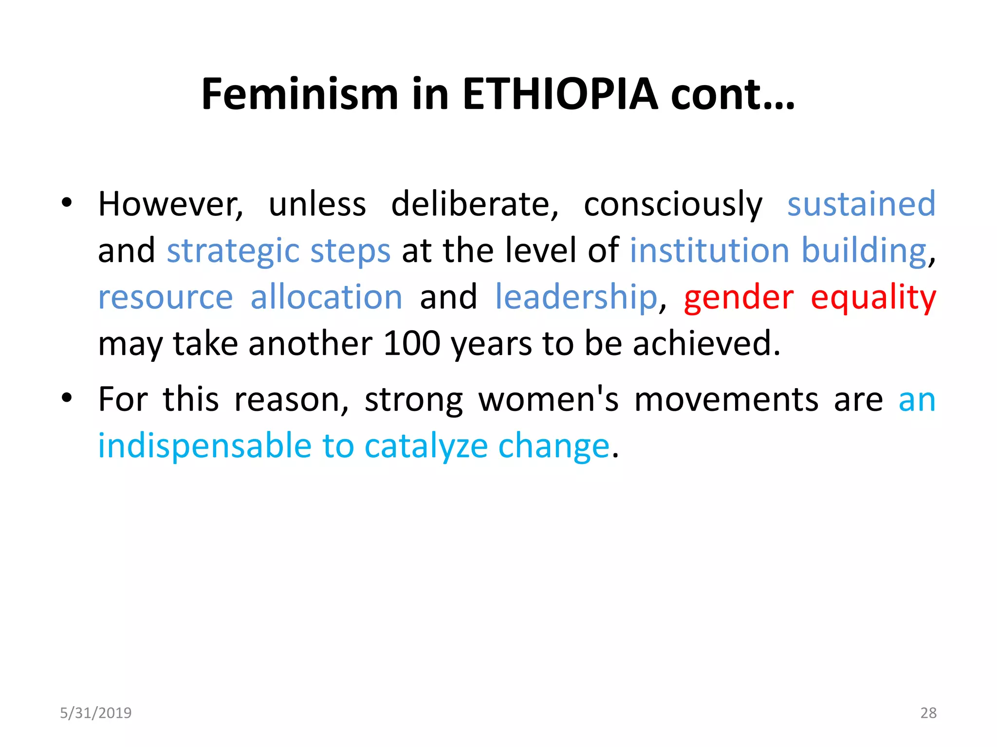 Feminism Philosophy, By Rahel Yaekob | PPTX