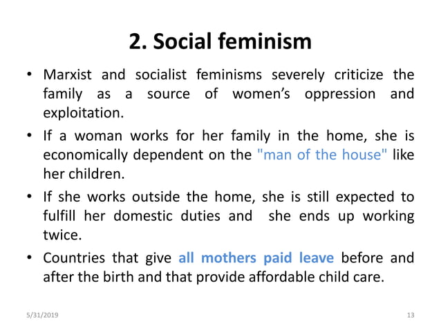 Feminism Philosophy, By Rahel Yaekob | PPTX