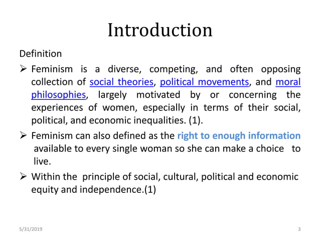 Feminism Philosophy, By Rahel Yaekob | PPTX