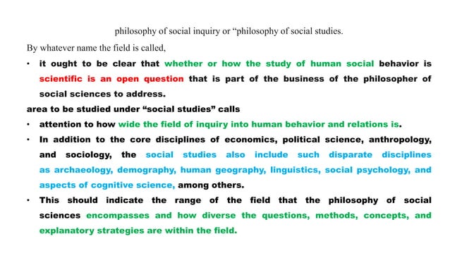 Philosophy of social science.pptx | Science