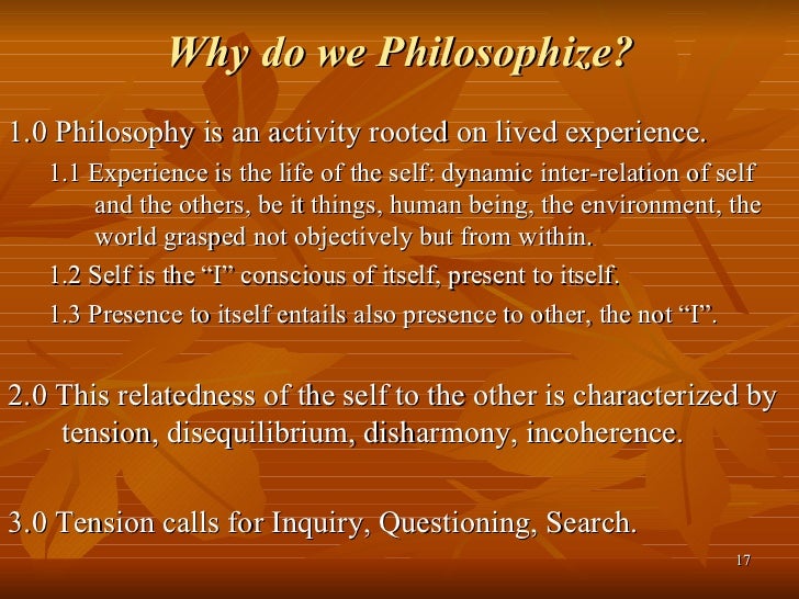 Philosophy of the human person