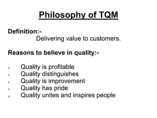 philosophy of tqm.pptbbdbbdhsbbdbbbbdbshshhhsh | PPT