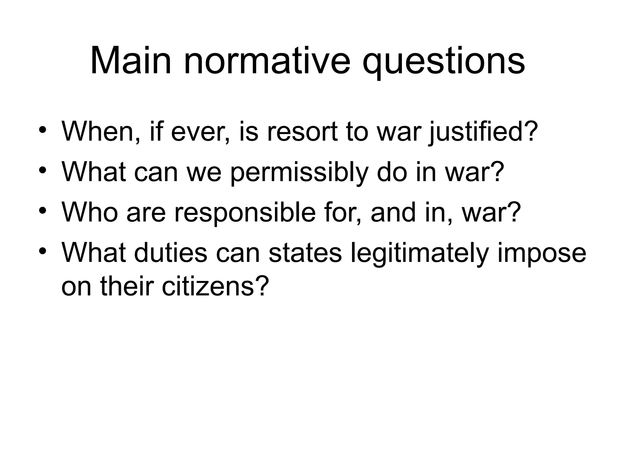 Philosophy of War under international legal regime | PPT