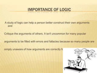 Philosophy,logic and its kind,inductive and deductive reasoning ppt | PPTX