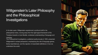 philosophy and it's principles based on the life | PPTX
